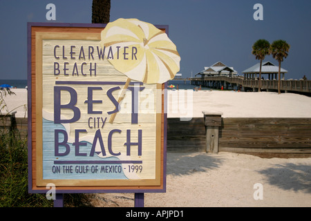 Best City Beach sign. Clearwater Beach Florida USA Stock Photo - Alamy