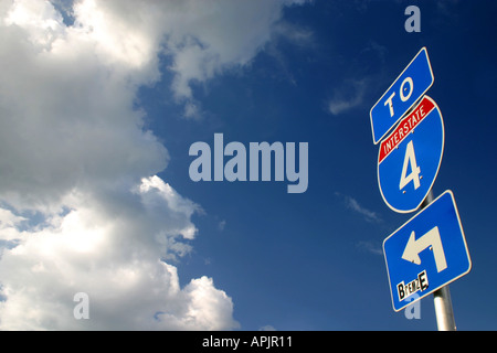 Florida Interstate road sign map Stock Photo - Alamy