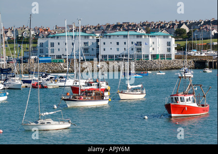 Apartments and Yachts Holyhead Marina Stock Photo - Alamy