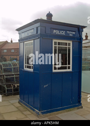 Doctor Who police box, Scarborough Stock Photo - Alamy
