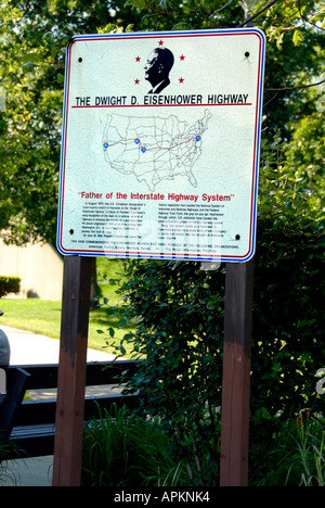 Eisenhower Interstate System Sign Stock Photo - Alamy