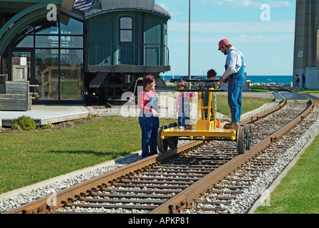 Railroad hand car Stock Photo - Alamy