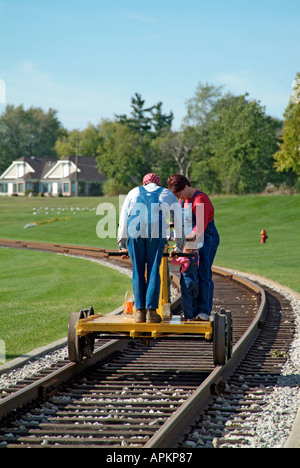 Railroad hand car Stock Photo - Alamy