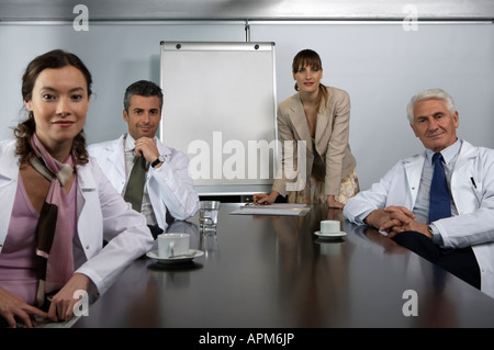Hospital managers board meeting Stock Photo - Alamy