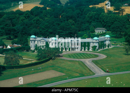 Aerial view of Goodwood House, home of the Duke of Richmond & Gordon ...