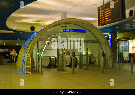 Entrance to Kamppi shopping centre metro station and long distance bus ...