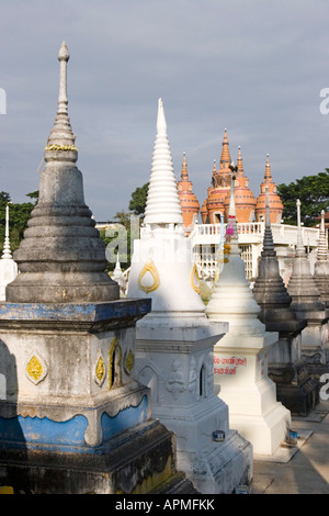 Chinese grave and ornate tombstone at cemetery graveyard Ipoh Malaysia ...