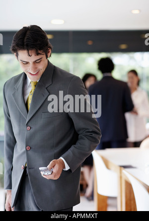 businessman reading a text message Stock Photo - Alamy