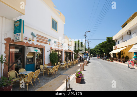 Cafe Bar, Matala, South Coast, Iraklion Province, Crete, Greece Stock ...
