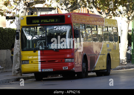 Public transportation Bus in Palma de Mallorca Majorca Spain Balearic ...
