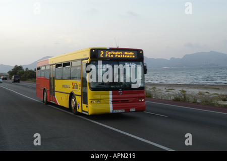 Public transportation Bus in Palma de Mallorca Majorca Spain Balearic ...