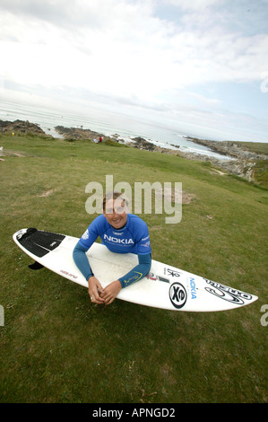 FEMALE SURFER PORTRAIT ROBYN DAVIES Stock Photo - Alamy