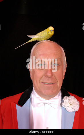 circus performer with parrot Stock Photo - Alamy
