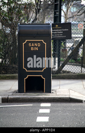 London sand bin Stock Photo - Alamy