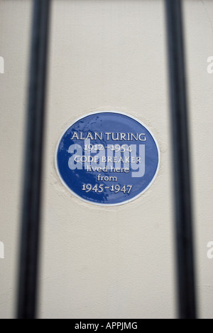 Blue plaque to Alan Turing code breaker, High Street, Hampton, Greater ...