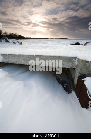 Frozen Lake Simcoe, Jackson's Point, Ontario, Canada Stock Photo - Alamy