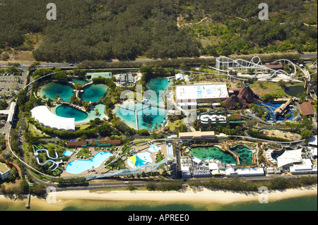 Sea World and The Broadwater Gold Coast Queensland Australia aerial ...