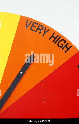 Fire Danger Warning Sign Queensland Australia Stock Photo - Alamy