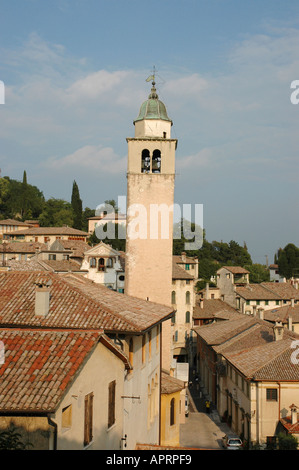 Church tower in Asolo Italy Stock Photo - Alamy