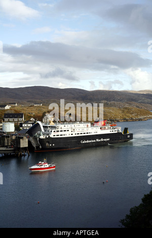 Caledonian MacBrayne ferry Hebrides entering Tarbert from Uig Stock ...