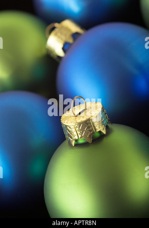 Christmas tree ornament, baubles (balls) and rattan balls lights on ...