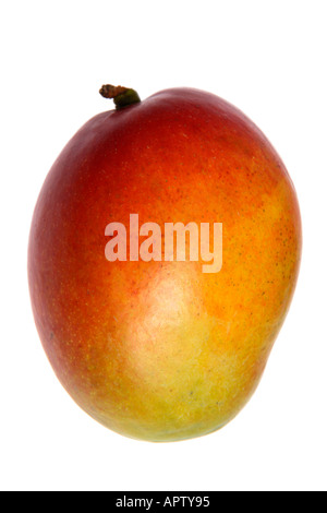 One whole mango fruit isolated on white background Stock Photo - Alamy