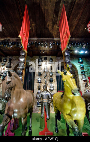 Armor worn by British royalty on display in the Royal Armouries in the ...