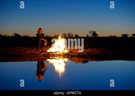 Kymberley Jillaroo at sunrise Anna Creek Cattle Station South ...