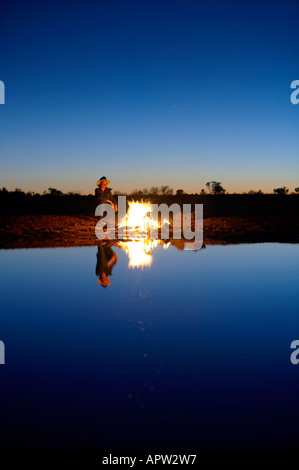 Kymberley Jillaroo at sunrise Anna Creek Cattle Station South ...