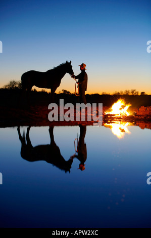 Kymberley Jillaroo at sunrise Anna Creek Cattle Station South ...