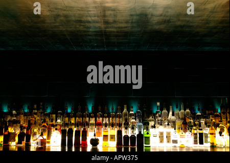back bar bottles Stock Photo - Alamy