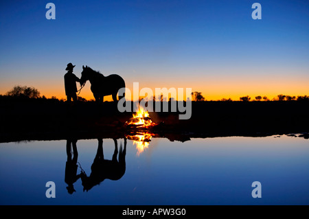 Kymberley Jillaroo at sunrise Anna Creek Cattle Station South ...