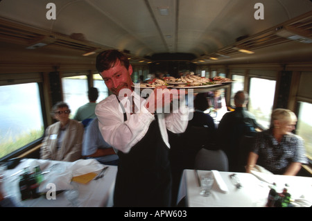 Waiter in Dining Car on the Orient Express Stock Photo - Alamy
