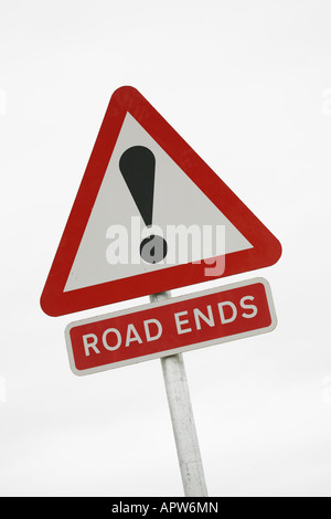 Road Ends sign Stock Photo - Alamy