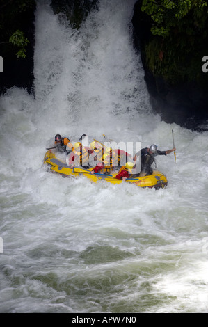 Rafting the 7 metre Tutea falls on the Kaituna River Rotorua New ...