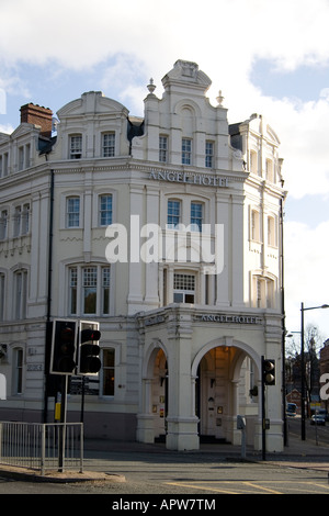 The Angel Hotel and Cardiff Castle, Cardiff, Wales Stock Photo - Alamy