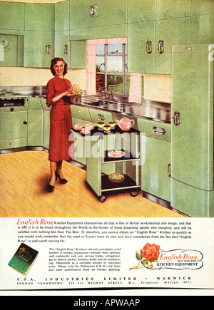 English Rose kitchen advertisement Stock Photo - Alamy