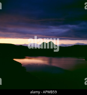 The peak of Suilven, from Elphin, Sutherland, Scotland, UK Stock Photo ...
