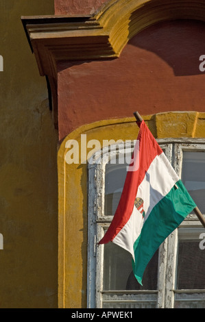 the Hungarian national flag of Hungary, Europe Stock Photo - Alamy