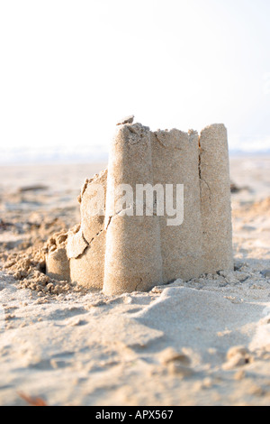 A sand castle built on Sandcastle Beach on St. Croix, US Virgin Islands ...