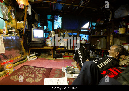 Homeless Japanese living on the street near Ueno Zoo, Tokyo, Japan ...