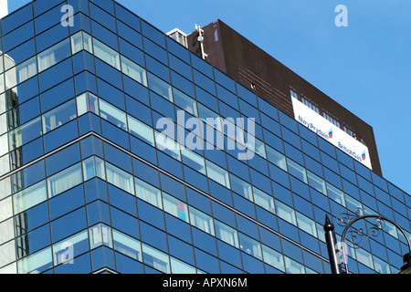 British Gas Office Building Cardiff South Wales and an Old Church Spire ...