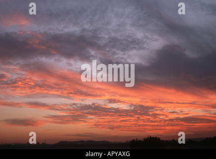 Sweeping sky at sunset Stock Photo - Alamy