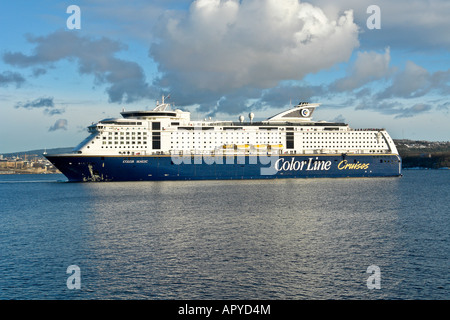 Color Line new car ferry Color Magic leaving Oslo Norway en route to ...