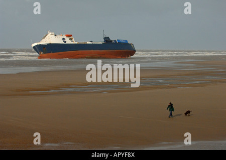 ship beach Lancashire Cleveleys Riverdance wreck ferry transport ...