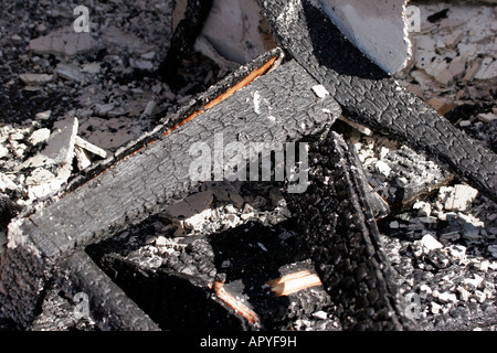 Fire Damage Debris Stock Photo - Alamy