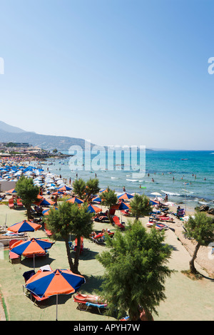 Beach, Stalis, North Coast, Crete, Greece Stock Photo - Alamy