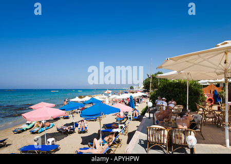 Beach Bar, Stalis, North Coast, Crete, Greece Stock Photo - Alamy