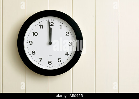 A clock face showing 11:59 Stock Photo - Alamy