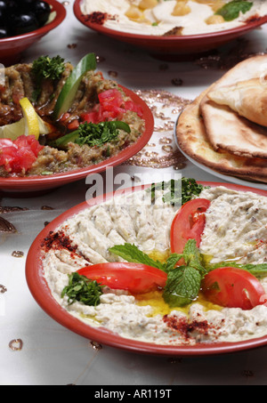 Mezze - spread of starters served before a meal Stock Photo - Alamy